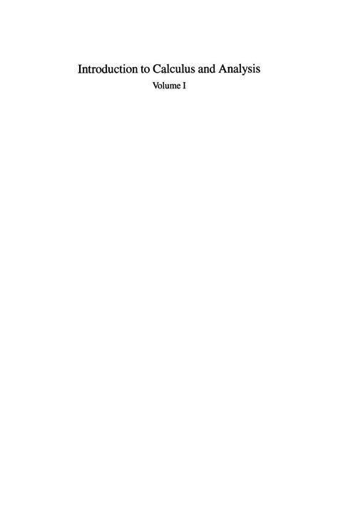 【免费】introductiontocalculusandanalysisi资源 Csdn文库 资源 Csdn文库