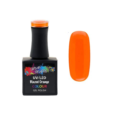 Blazed Orange Uggp A0540 Urban Graffiti Gel Polish 15ml Naio Nails