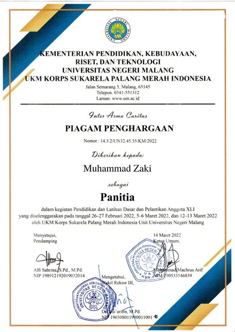 Muhammad Zaki On Linkedin Panitia Kegiatan Pendidikan Dan Latihan Dasar Dan Pelantikan Anggota Ksr