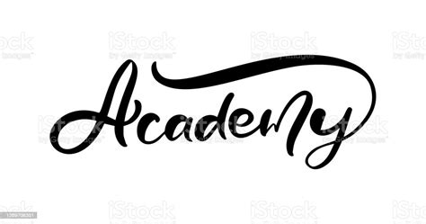 아카데미 로고 벡터 서예 학교 텍스트 대학 및 대학 배지 엠블럼 표지판 및 기호에 대한 템플릿 요소 개념 교육 및 학습 0명에 대한 스톡 벡터 아트 및 기타 이미지 Istock