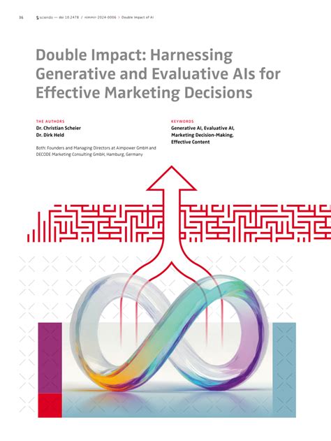 Pdf Double Impact Harnessing Generative And Evaluative Ais For Effective Marketing Decisions
