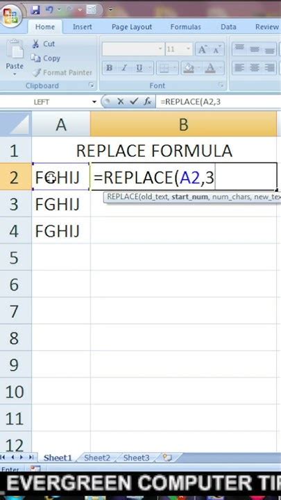 replace formula shorts excel viral trendingshorts youtubeshorts new exceltutorial youtube
