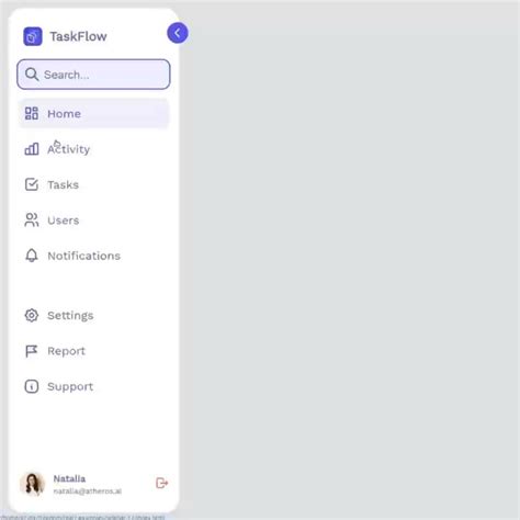 create this sidebar using html css and javascript 🚀 code in the
