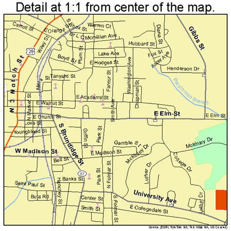 Troy Alabama Street Map 0176920