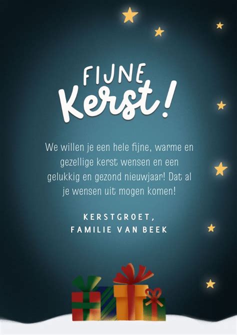 Kerstkaart Kerstman Rendieren Cadeautjes En Kaartje2go