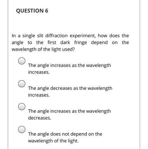 Solved Question 4 In Circular Aperture Diffraction How Does