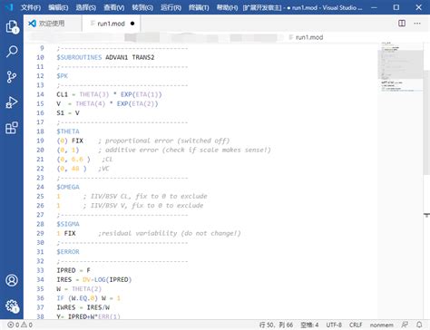 Nonmem Cn Extension For Visual Studio Code Yongchao Fu 付永超