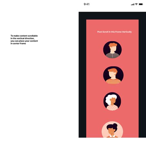 Vertical Scrolling List Mobile App Figma