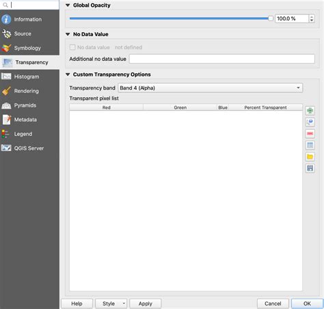 Setting The Correct Band Information For Orthophotos Using QGIS Propeller Aero