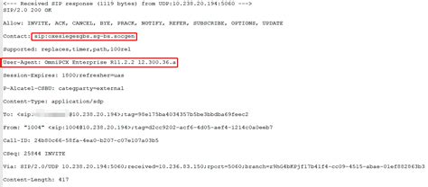 Calls Drop After 12 Seconds Abnormal Sip Contact From The Other Sip