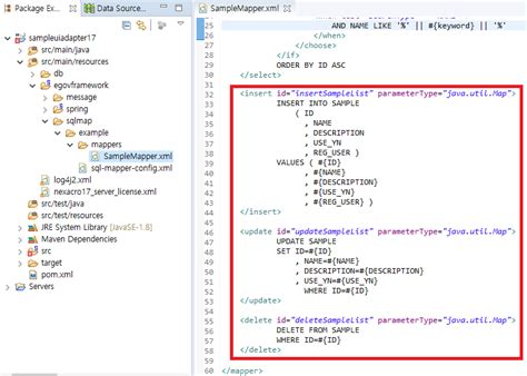따라하기 전자정부표준프레임워크 V380 And Uiadapter17 데이터 추가수정삭제 샘플 만들기