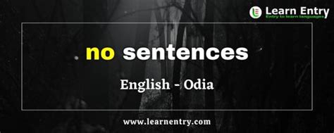 No Sentences In Odia And English Learn Entry