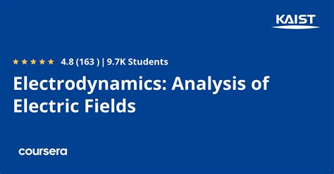 Electrodynamics Analysis Of Electric Fields Coursera