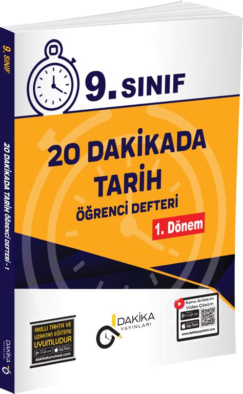 9sinif 20 Dakİkada Tarİh ÖĞrencİ Defterİ Dakika Yayınları