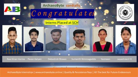 Jayashree V R On Linkedin Internship Archaeobyte Excitedtolearn