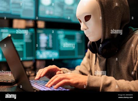 Dangerous Impostor With Masked Identity Hacking Server Acting