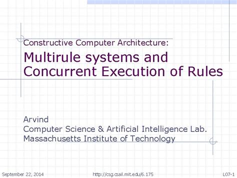 Constructive Computer Architecture Multirule Systems And Concurrent