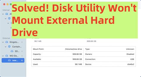 Solved Disk Utility Cant Mount An External Hard Drive On Mac 8