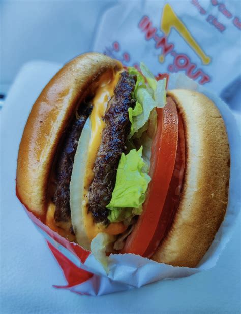 Juicy Double Double From In N Out Burger Foodmyheart