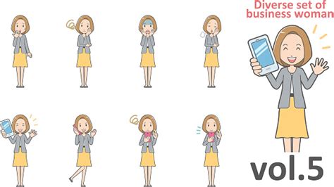 비즈니스 우먼의 다양한 세트 Eps10 벡터 포맷 Vol5 경영자에 대한 스톡 벡터 아트 및 기타 이미지 경영자 교사 교육 관련 직업 교습 Istock