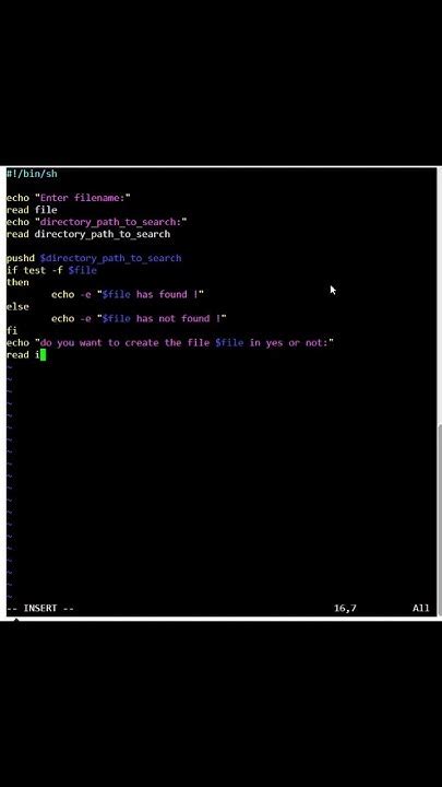 Shorts Shell Script For Checking Files Exists Or Not And Create Files Youtube