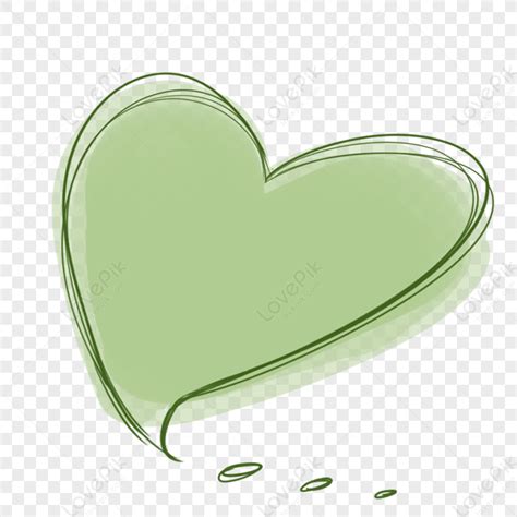 심장 모양의 귀여운 만화 손으로 그린 대화 상자 Png 일러스트 무료 다운로드 Lovepik