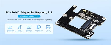 Amazon Com Waveshare PCIe To M Adapter For Raspberry Pi Supports NVMe Protocol M Solid