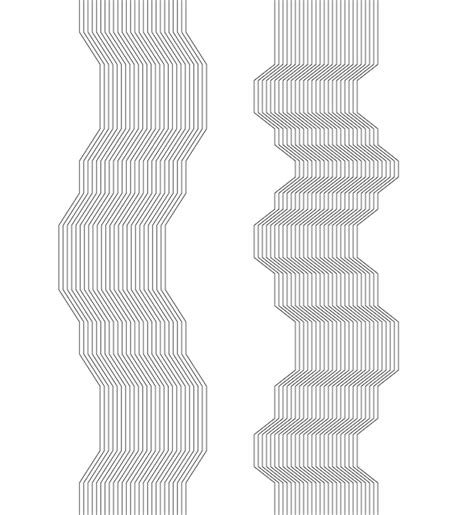 Premium Vector Design Elements Curved Sharp Corners Many Streak Abstract Horizontal Broken