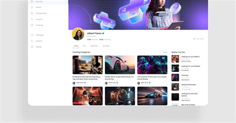 gamming stream dashboard ui kit websites ft business and dashboard