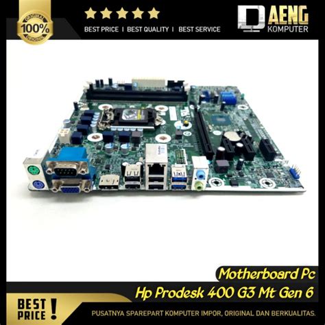 Jual Motherboard Mainboard Mobo Pc Built Up Hp Prodesk G Mt Socket