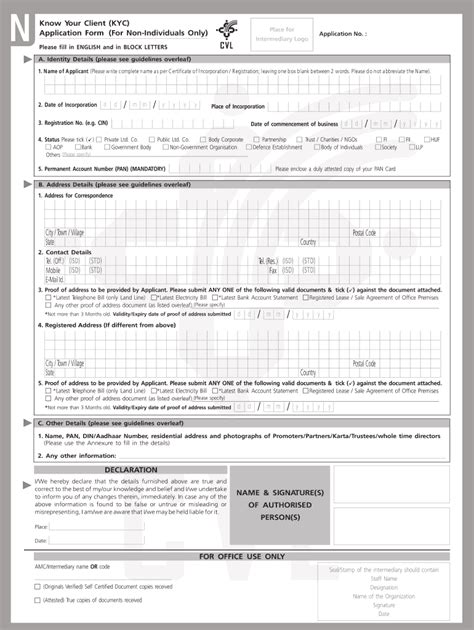 Download Kyc Form For Mutual Fund Pdf Fill Out And Sign Online Dochub