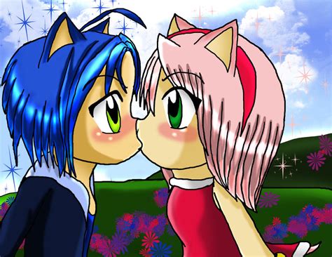 Sonamy Kiss By Samie Hedgehog On Deviantart