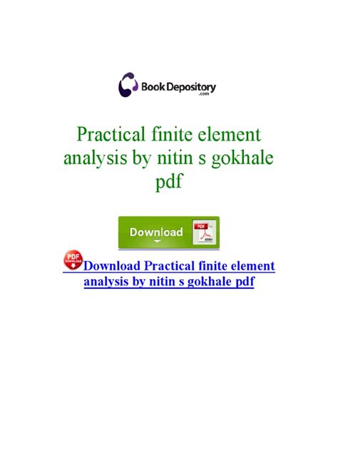 Practical Finite Element Analysis By Nitin S Gokhale Pdf Pdf