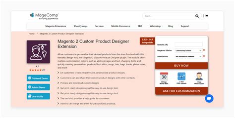 magento 2 custom product designer extensions for personalization