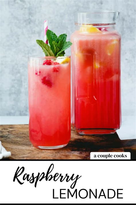 Easy Raspberry Lemonade A Couple Cooks Easy Raspberry Lemonade A Couple Cooks