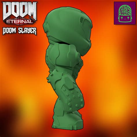 STL File Doom Eternal Doom Slayer Collectible Figurine High Res Custom