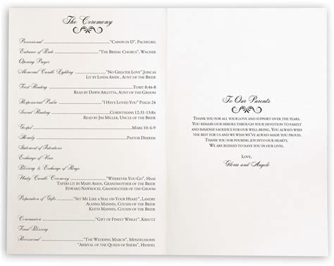 Vintage Wedding Programs Curly Sue Wedding Ceremony Programs