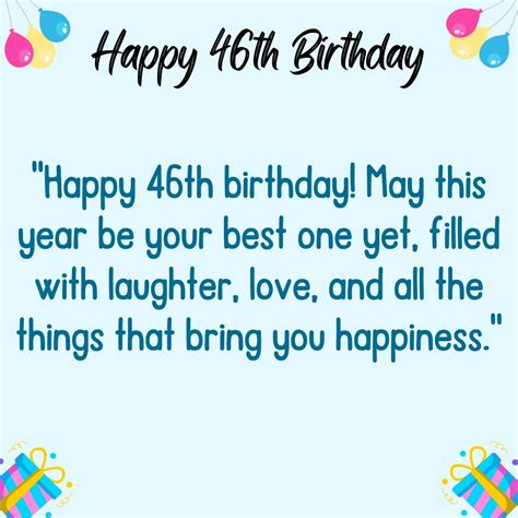 200 Happy 46th Birthday Wishes Quotes Messages With Images
