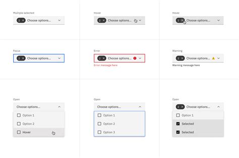 Dropdown Carbon Design System