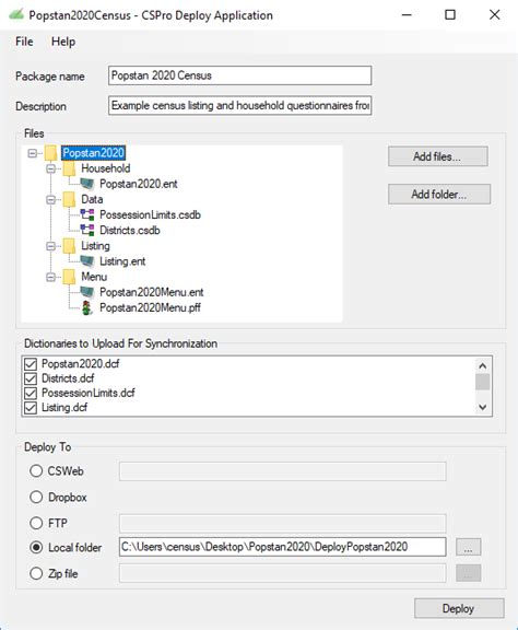 Session Menu Programs Mobile Data Collection Using Cspro