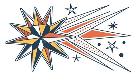 Compass Star Design Navigation And Direction Symbol Vector Design