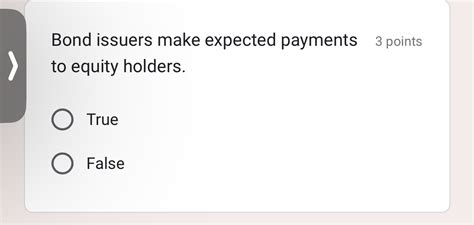 Solved Bond Issuers Make Expected Payments 3 Points To