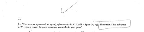 Solved Let V Be A Vector Space And Let V1 And V2 Be Vectors Chegg Com