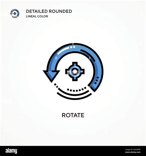 Rotate Vector Icon Modern Vector Illustration Concepts Easy To Edit And Customize Stock Vector