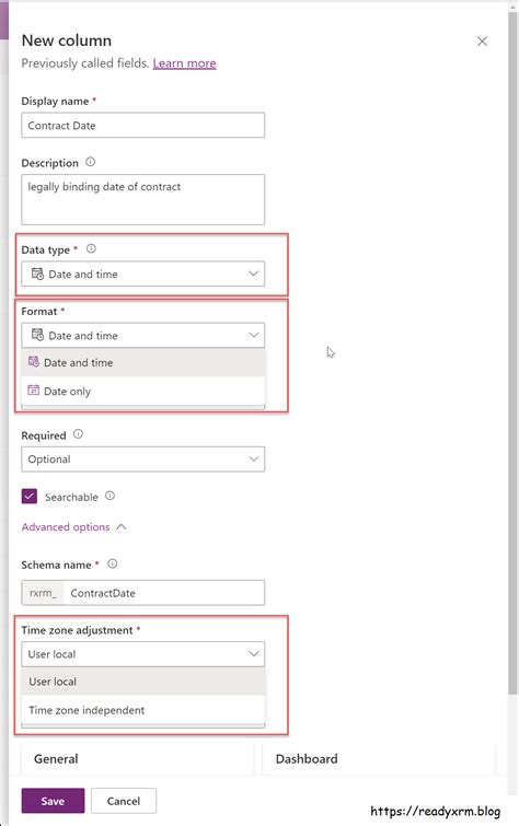 Date And Time Columns In Dataverse The Readyxrm Blog By Nick Doelman