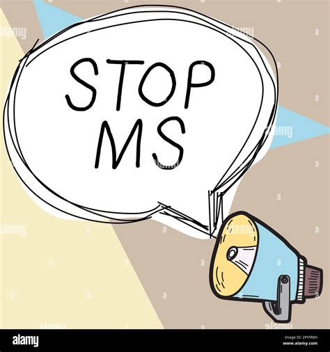 Sign Displaying Stop Ms Word Written On Prevent Disease Marked By