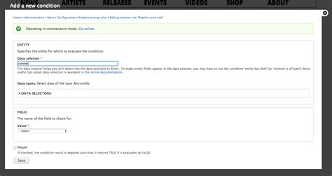 Commerce No Suggestions In Data Selector Rules Drupal Answers