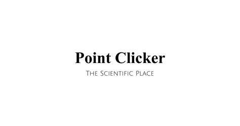 Point Clicker The Simple But Hard Clicker Game