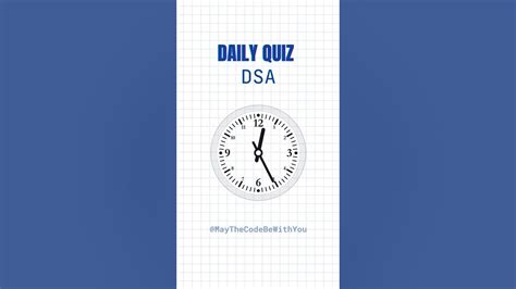 🗓️ Master Dsa With Daily Quiz Practice Quiz Lifo Computerscience