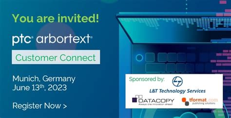 Ptc Arbortext Customer Event In Munich June 13 Ptc Community
